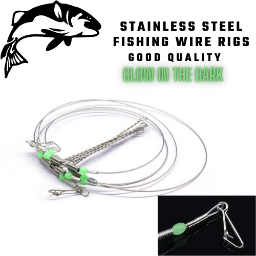STAINLESS STEEL FISHING WIRE RIG PERAMBUT STEEL PANCING MODEL : 2 WAY ...