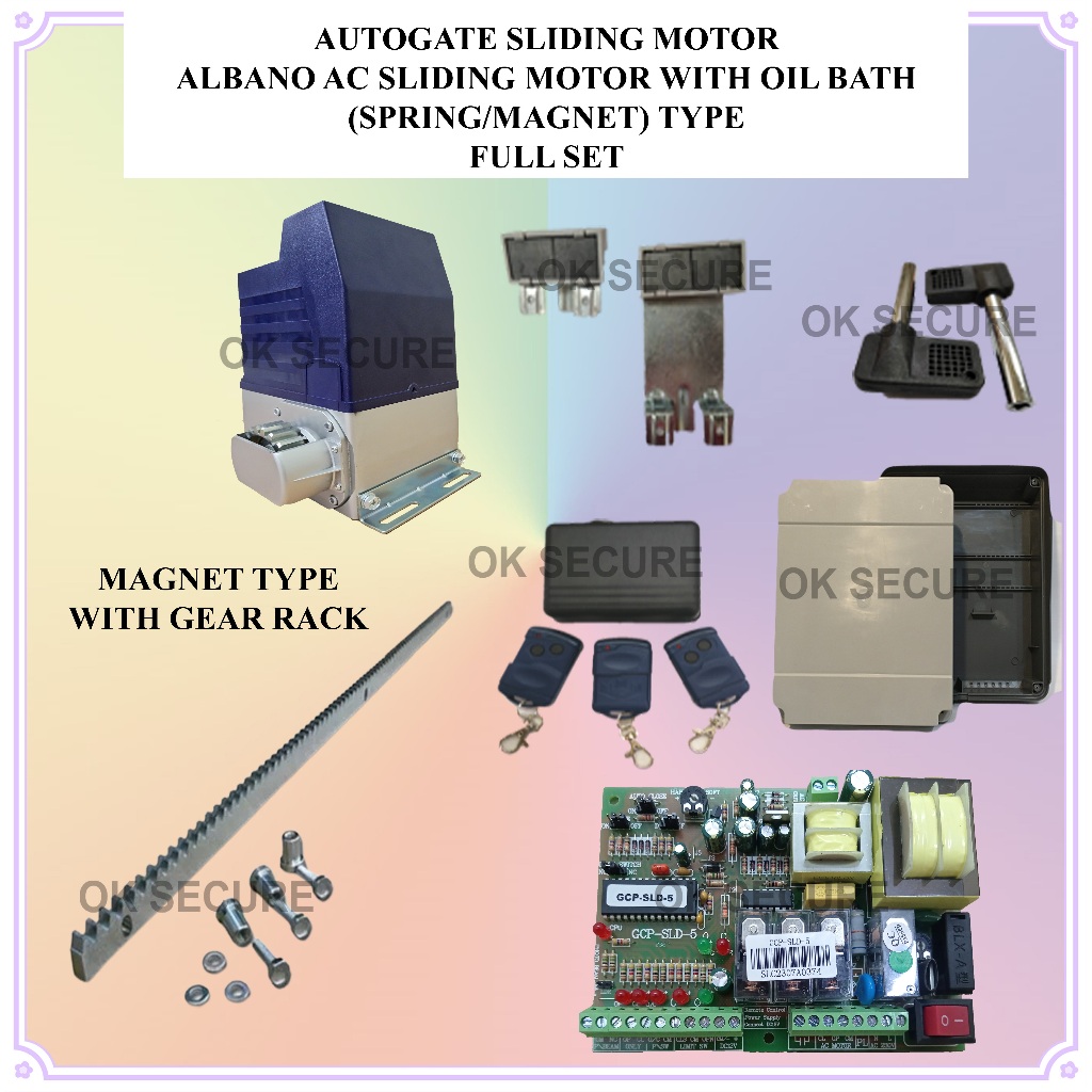 Autogate Sliding Motor- Albano AC Sliding Motor With Oil Bath 19T Metal ...
