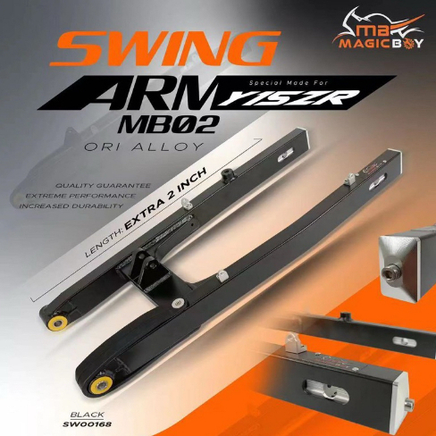 Y16ZR Y15ZR Y15 Y16 MAGIC BOY MB02 STD CUTTING SWING ARM ( +2INCH ) [ ALLOY ORI ] | Shopee Malaysia