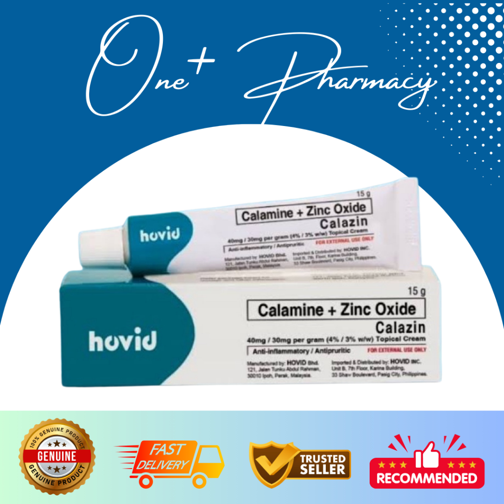 Hovid calazin cream 15g calamine 4% and zinc oxide 3% | Shopee Malaysia