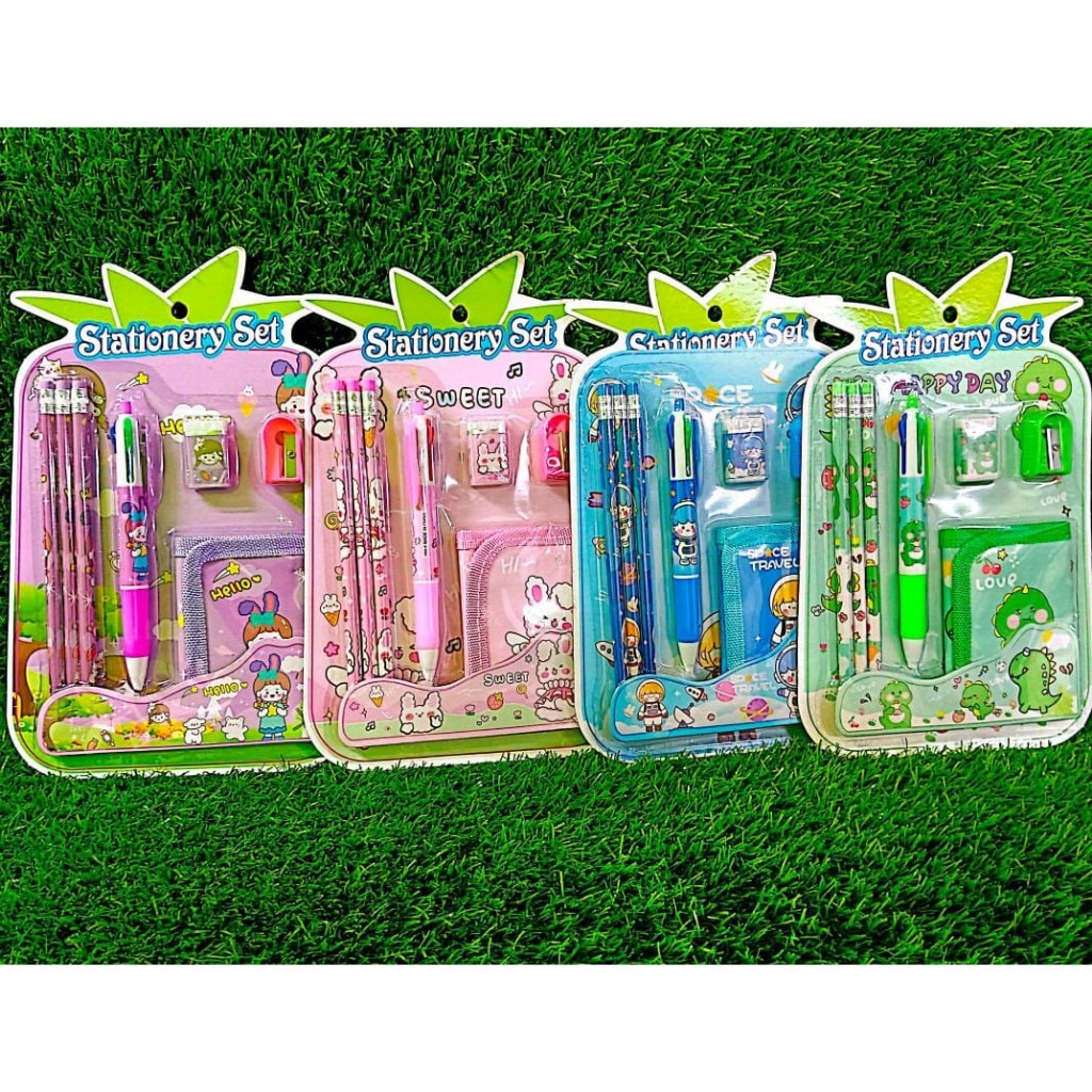 STATIONERY SET WITH FANCY PURSE | Shopee Malaysia