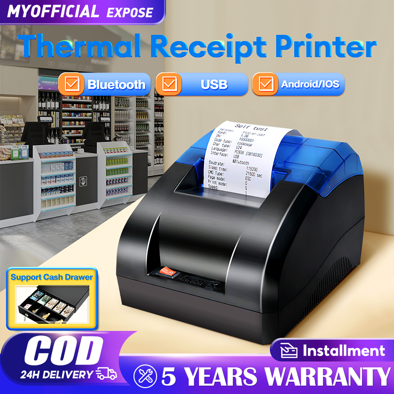 Thermal Receipt Printer Bluetooth Cash Drawer 58mmThermal Receipt ...