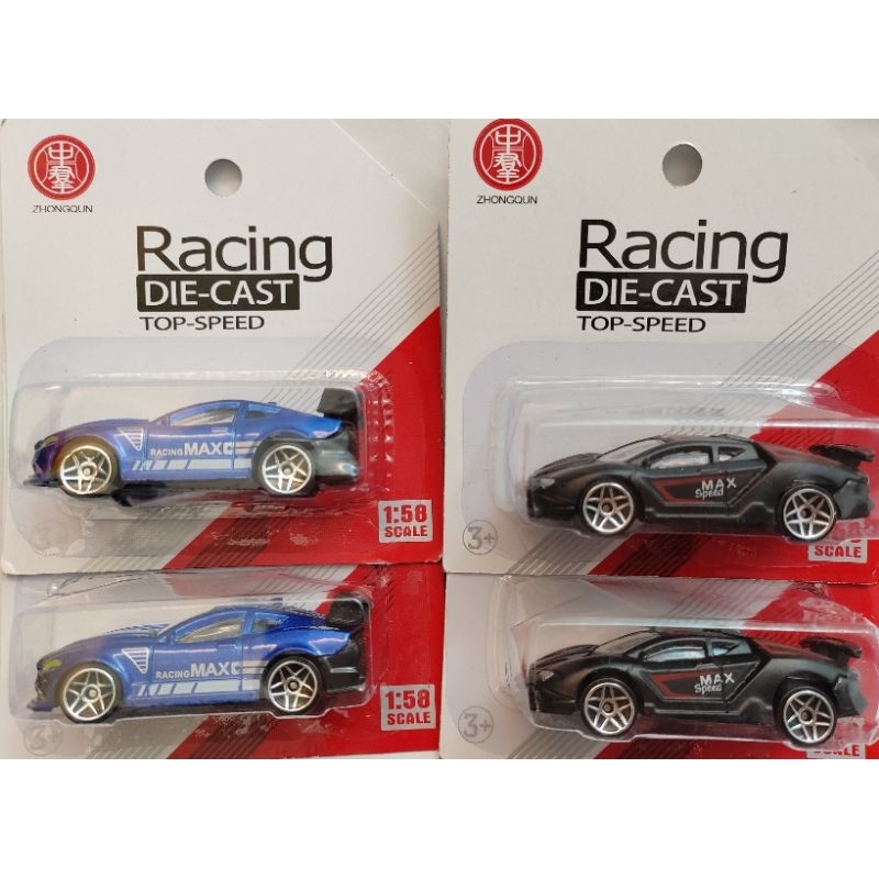 ZHONGQUIN Racing Die-Cast Top Speed blue racing max metal 1 : 58 scale ...