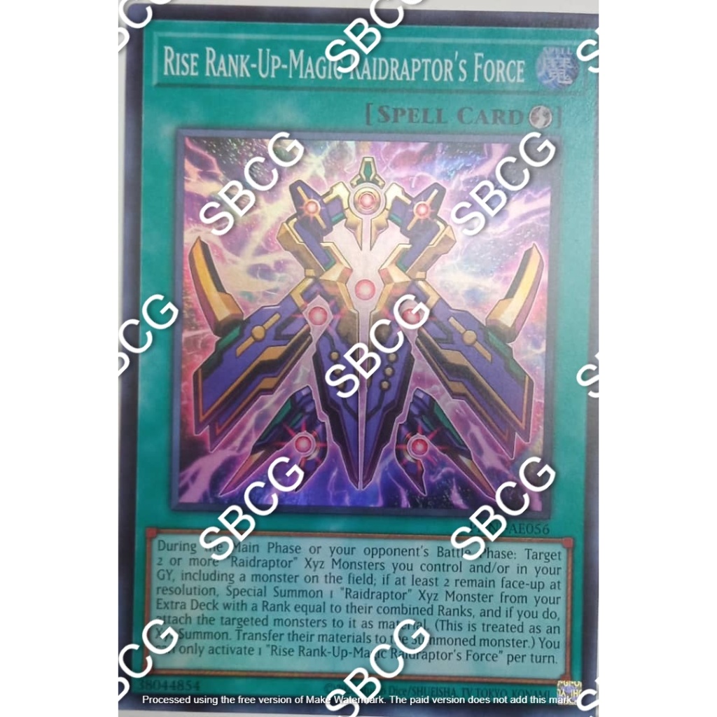 Phantom Nightmare "Rise Rank-Up-Magic Raidraptor's Force" ( PHNI-AE056 ...
