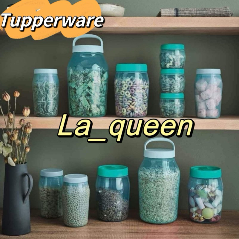 Tupperware 550ml /1.5L /3L Green Universal jar with lid food storage ...