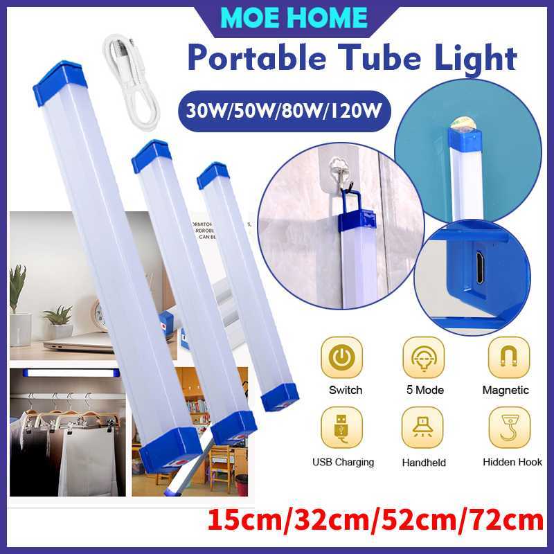 💡30/50/80W LED Emergency Night Light Portable USB Rechargeable Light 17 ...