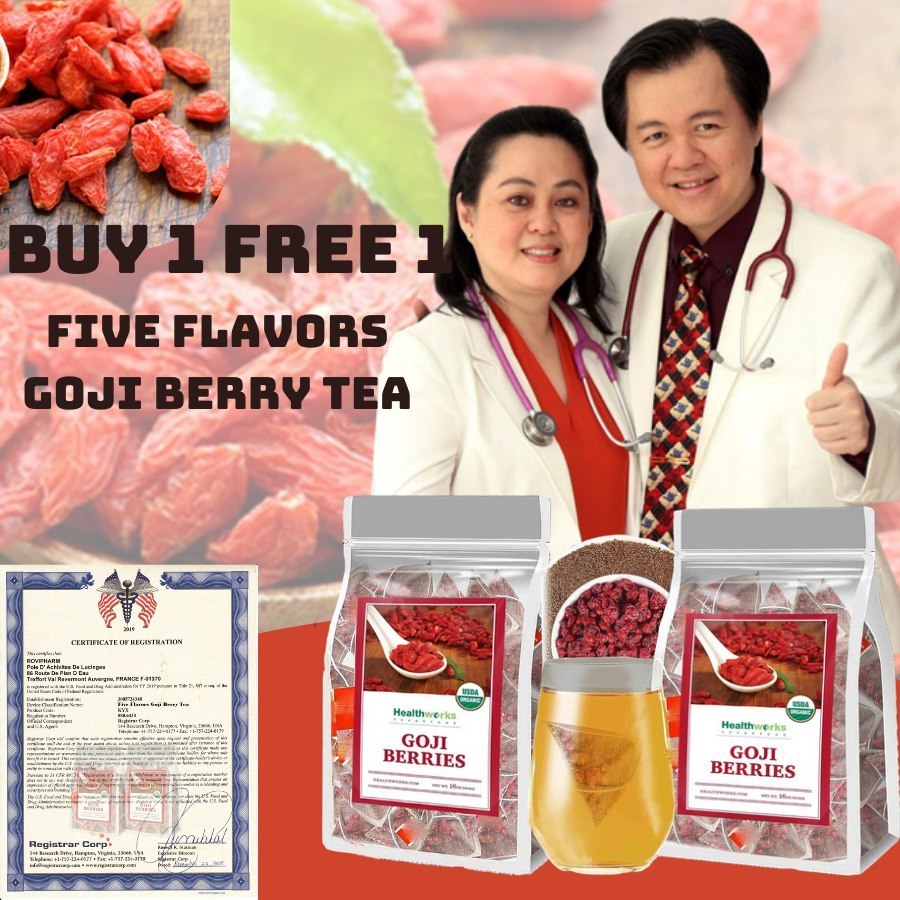 FIVE FLAVORS GOJI BERRY TEA Original Health tea 四大名泡五味枸杞茶 Ginseng Ten ...