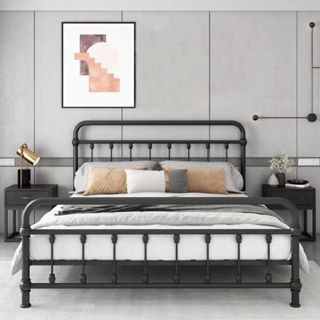 katil besi katil king size katil besi King King size bed iron bed frame ...