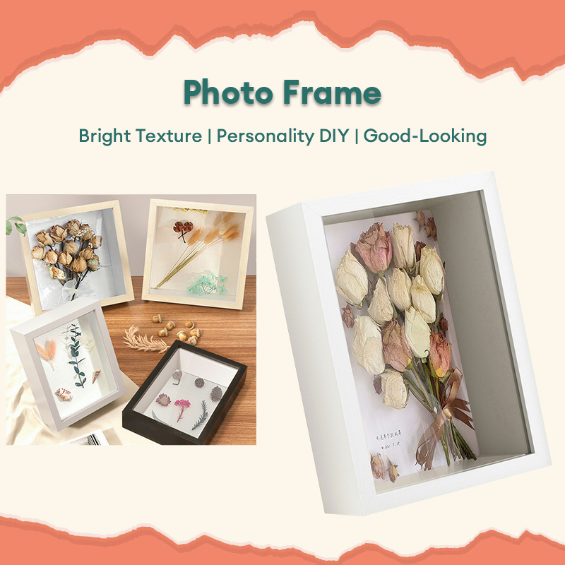 【Ready Stock】Hollow Frame 3D Wooden Frame For DIY, Photo, Wedding Photo ...