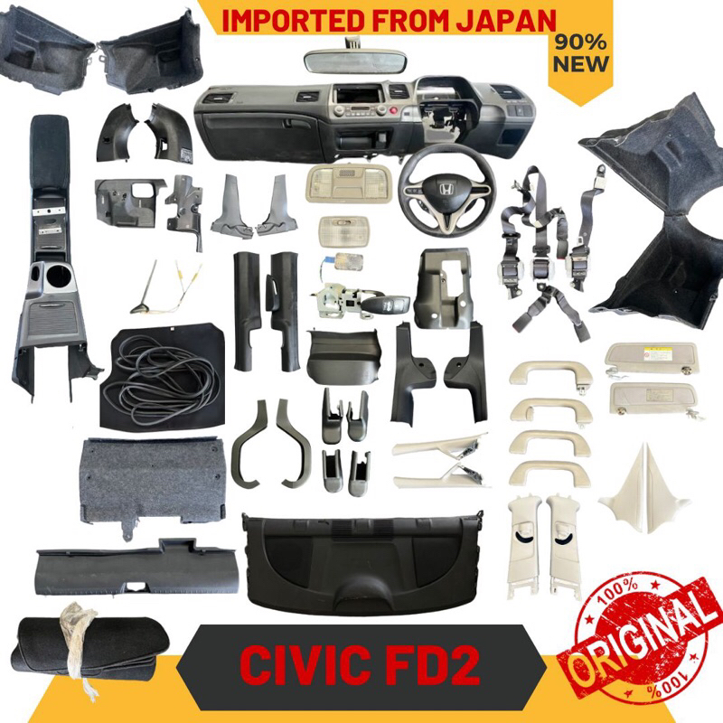 🇯🇵FULL SET AUTOMOTIVE INTERIOR FOR HONDA CIVIC FD2 IMPORTED FROM JAPAN ...