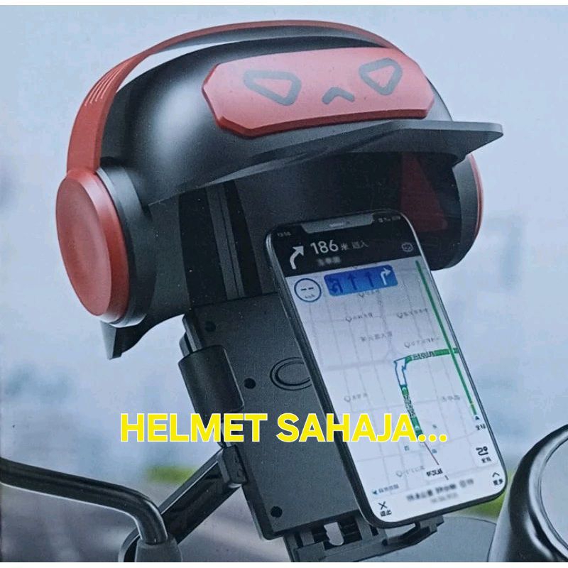 BMS mobile phone holder helmet(helmet sahaja) | Shopee Malaysia