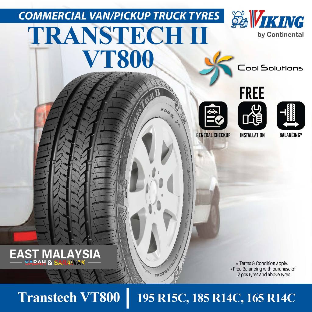 VIKING TRANSTECH VT800 195 R15C 106/104R | Shopee Malaysia