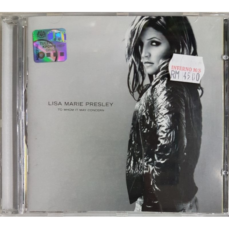 Lisa Marie Presley - To Whom It May Concern CD | Shopee Malaysia