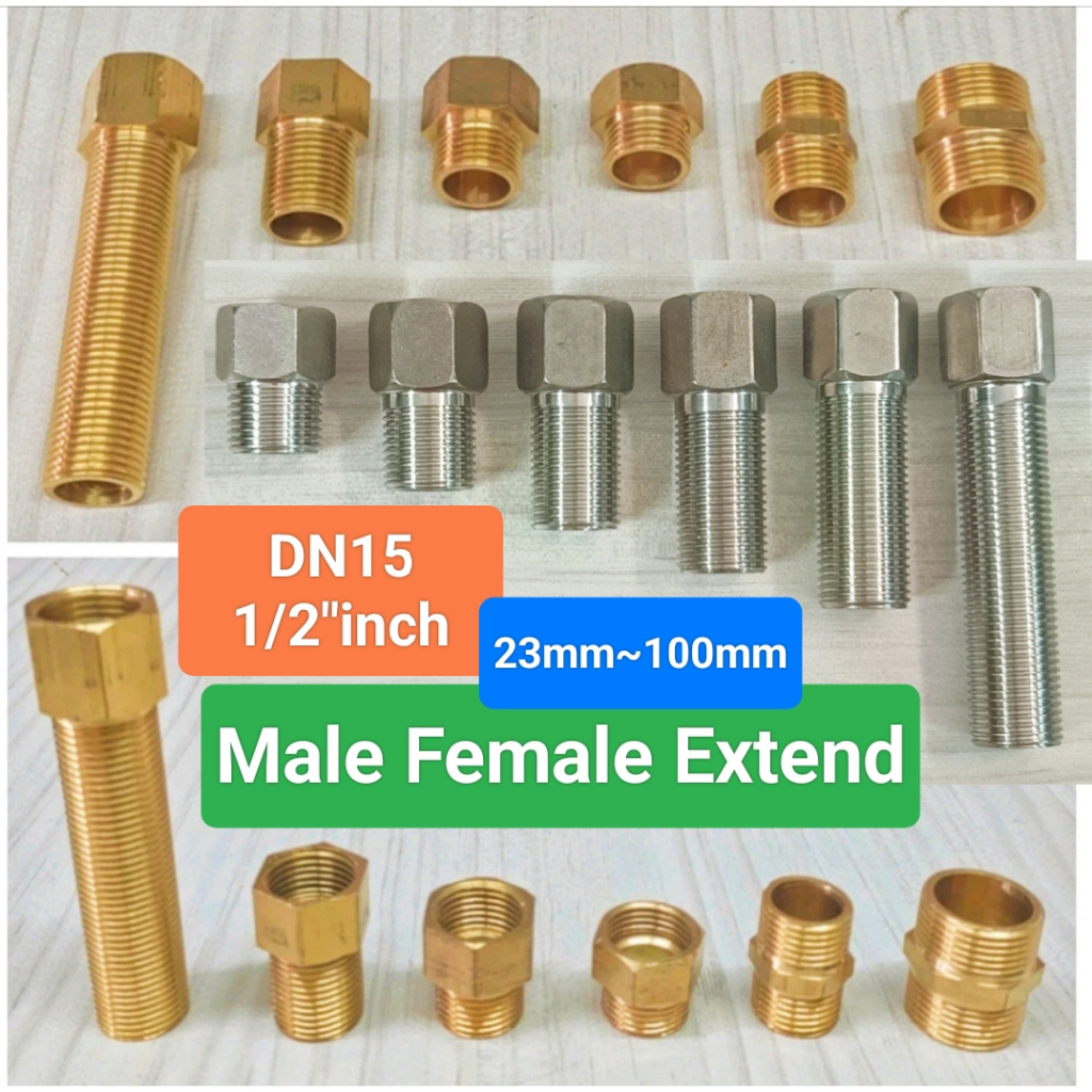 Male Female Fitting Extend Hexagon Brass Stainless Steel SUS304 ...