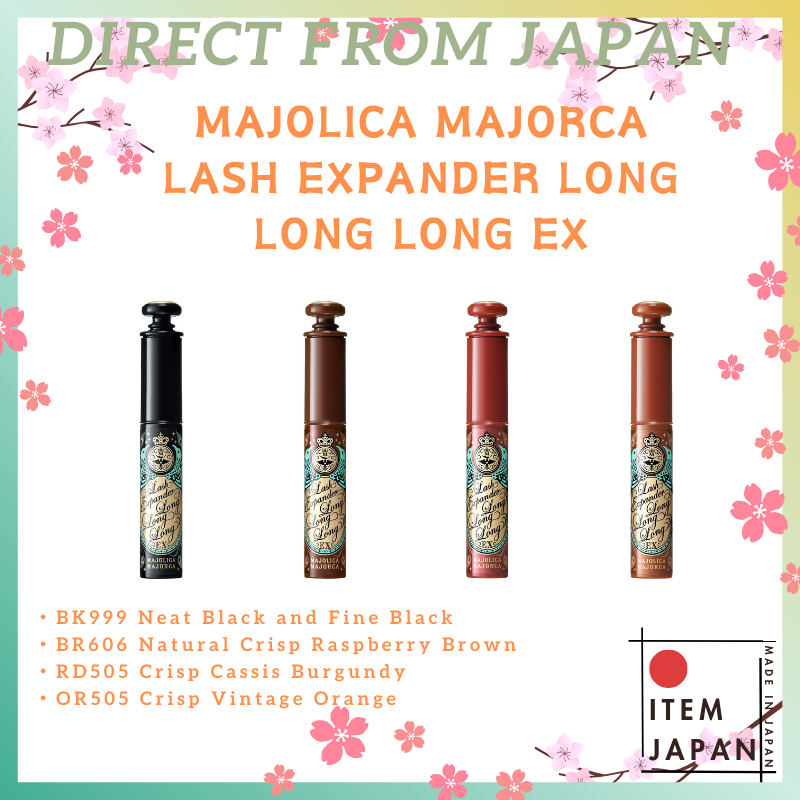 Majolica Mallorca Eye Lash Expander Long Long Long EX 6g (BK999/BR606/RD505/OR505) | Shopee Malaysia