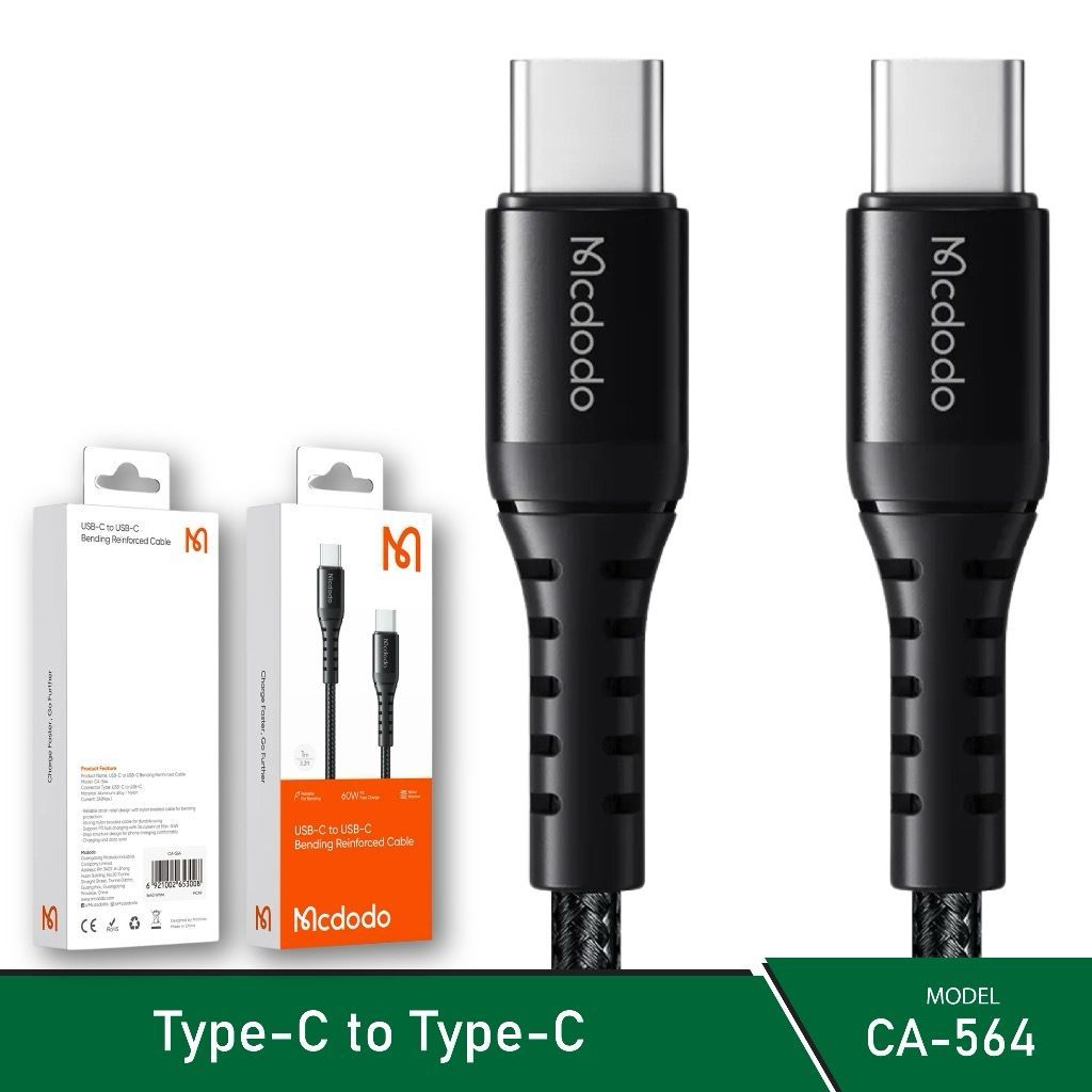 MCDODO CA 564 Durable 60W Fast Charging Data Cable PD Charging 0.2M/1M ...