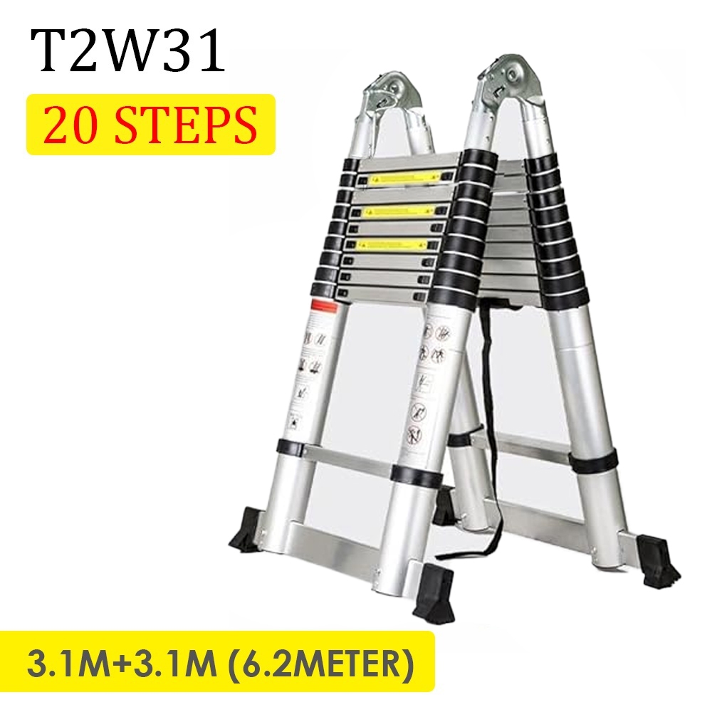 Double Sided Two Way Foldable Ladder Multipurpose Telescopic Ladder ...