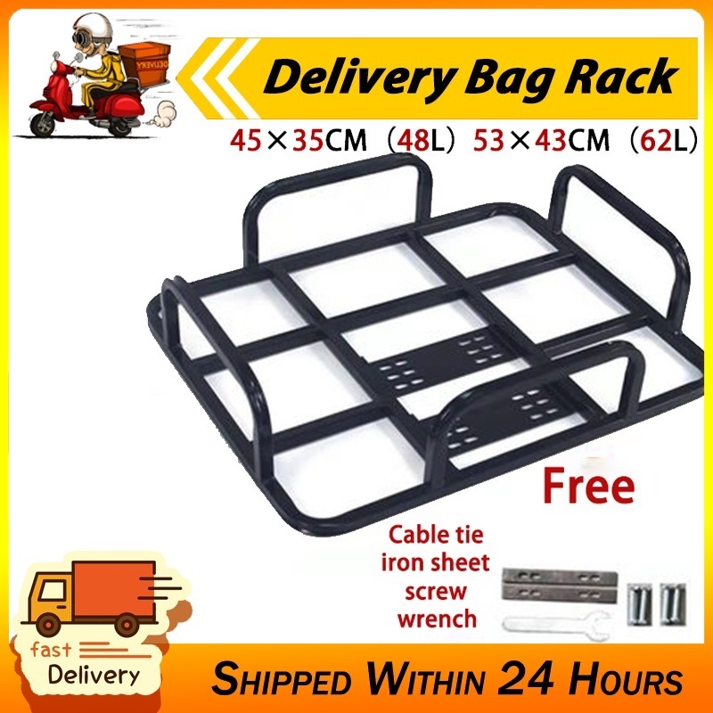COD Motorcycle Delivery Rack Panda Bag Rack Lalamove Bag Holder ...