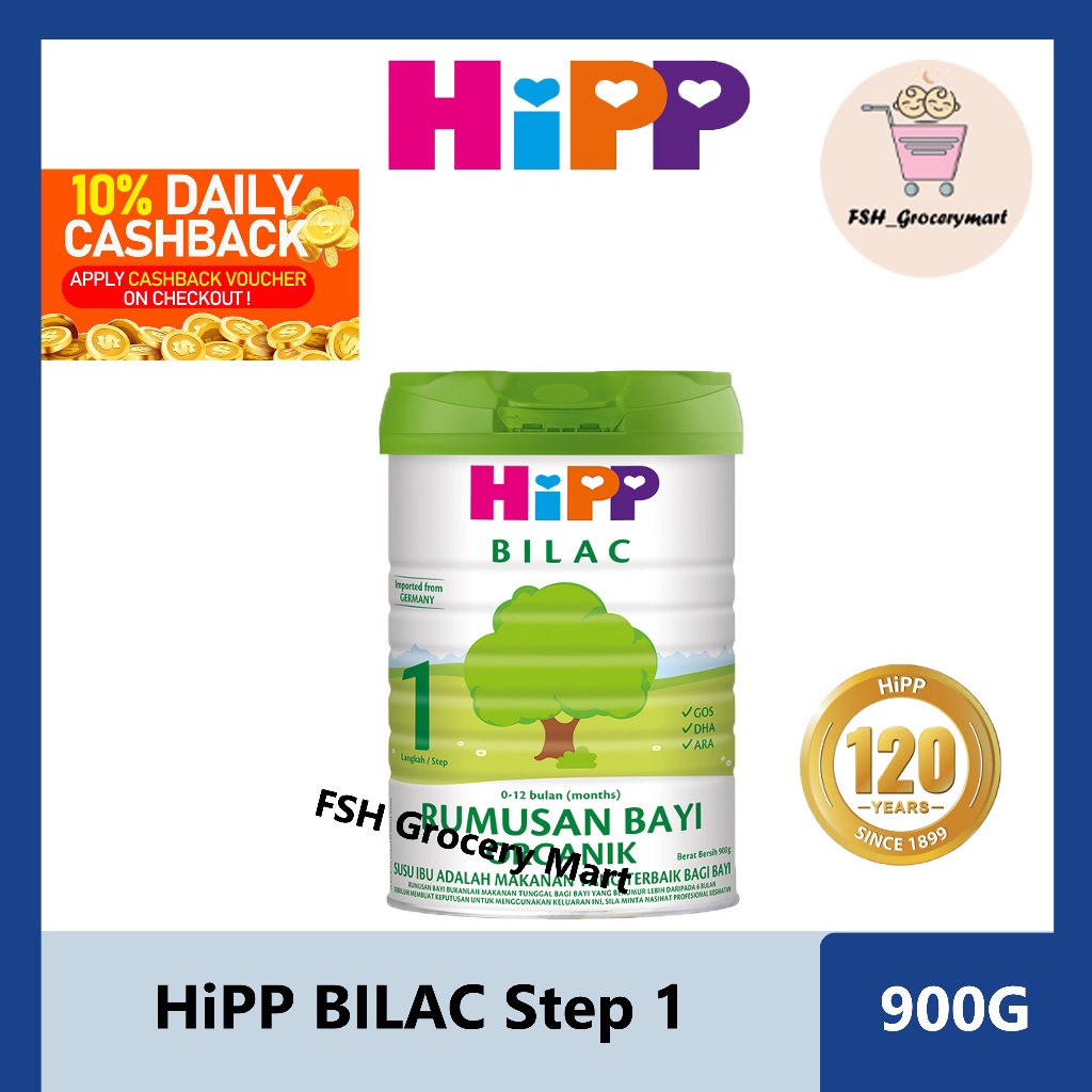 HiPP BILAC Organic Infant Formula Step 1 (0-12 months) 900g | Shopee Malaysia