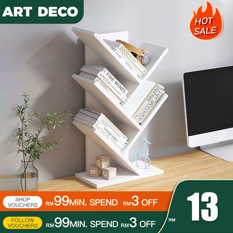 Desktop Book Rack Book shelf Rack Rak Buku Table Rack Rak buku kecil ...