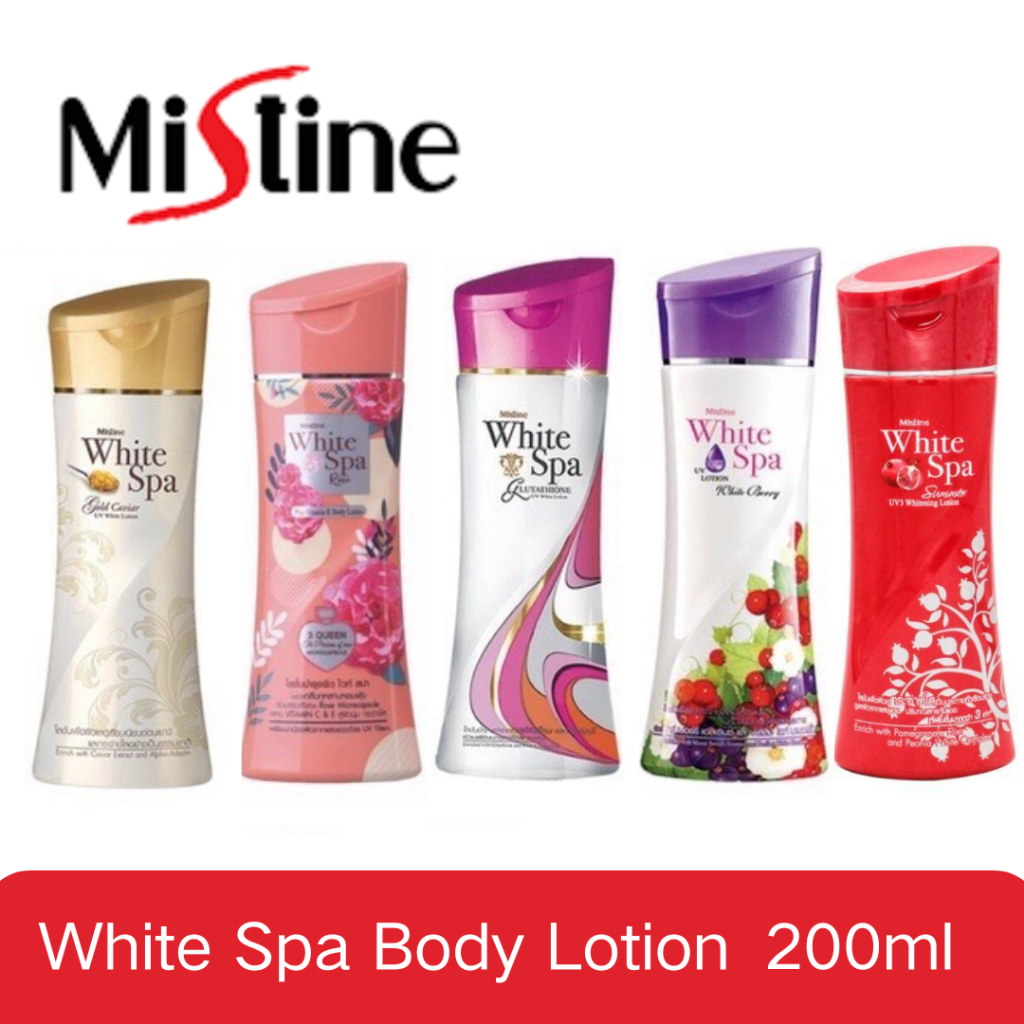 Mistine White Spa Glutathione UV Whitening Body Moisturizers Lotion Beauty 200ml | Shopee Malaysia