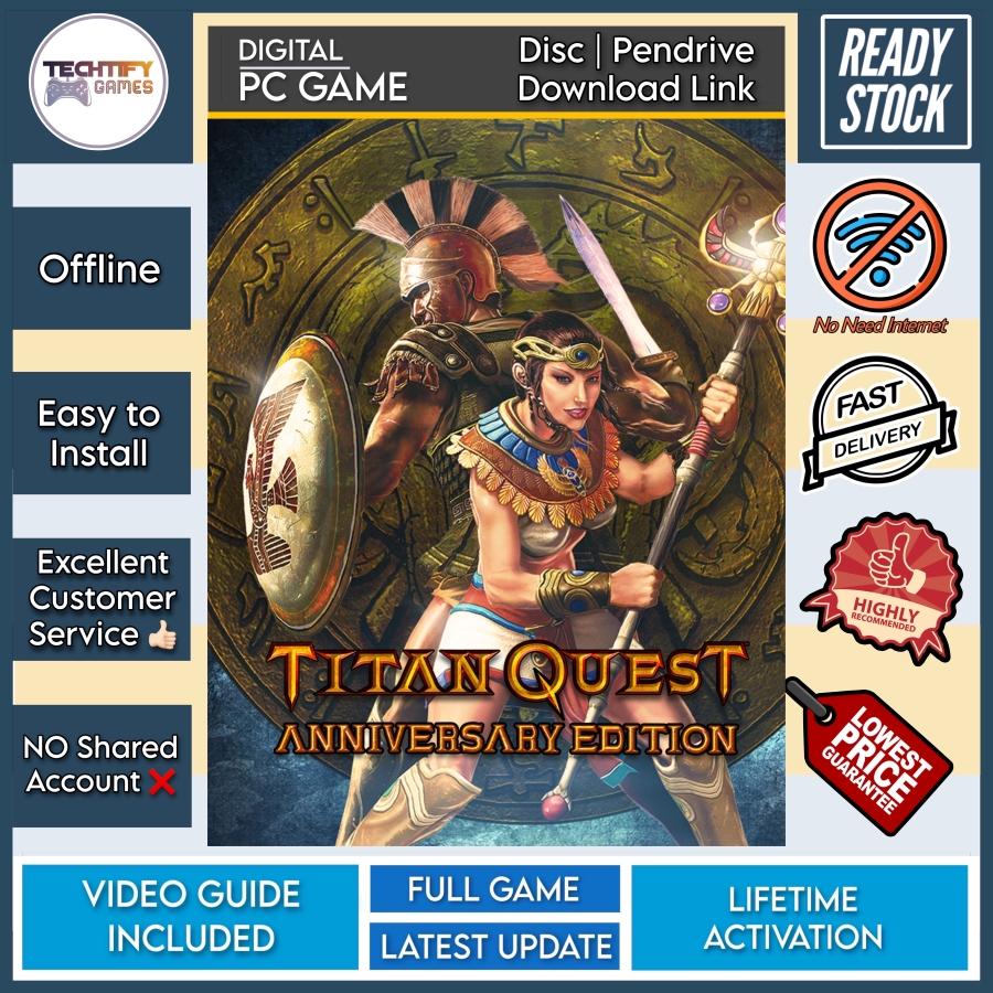 [PC Game] Titan Quest: Anniversary Edition - Offline [Disc | Pendrive | Download Link] | Shopee ...
