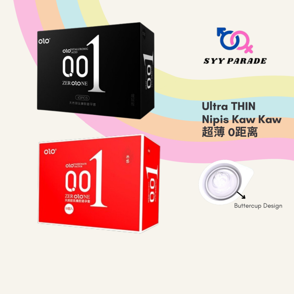 SYY OLO 001 Condom Classic Ultra Thin Passionate Hyaluronic Acid Kondom ...