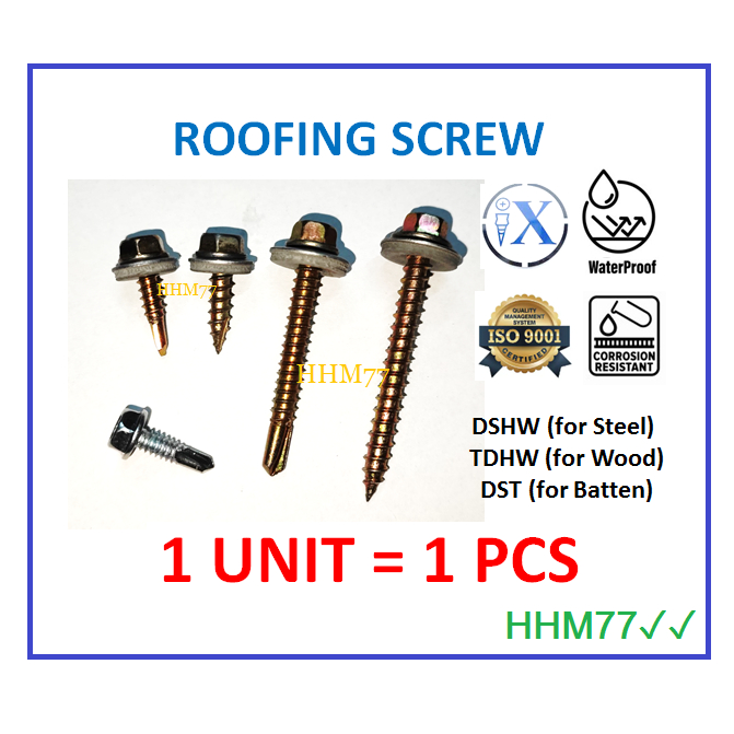 (Brand IX) Self Drilling Screw C/W washer for roofing Awning (TDHW ...