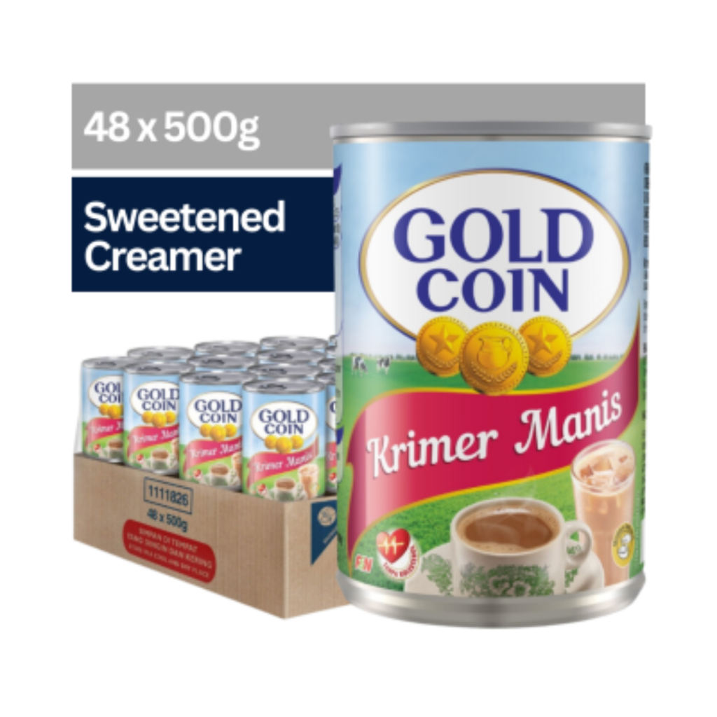 F&N GOLD COIN SUSU PEKAT / Sweetened Creamer 500GM x 48 cans (Bulk ...