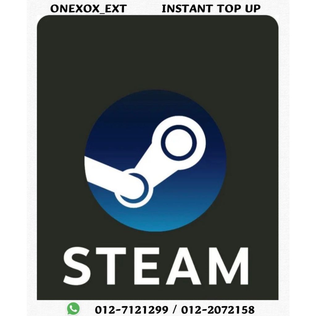 Self Claim Steam Wallet Game MYR RM50 RM80 RM100 Digital Prepaid Code for all steam pc game ...