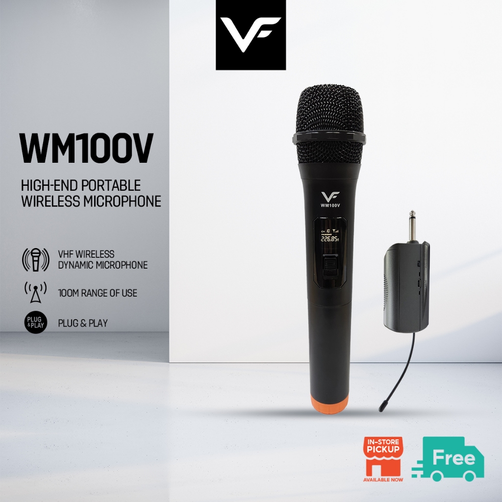 Vinnfier VF WM100V Professional Wireless Microphone Karaoke Mic ...