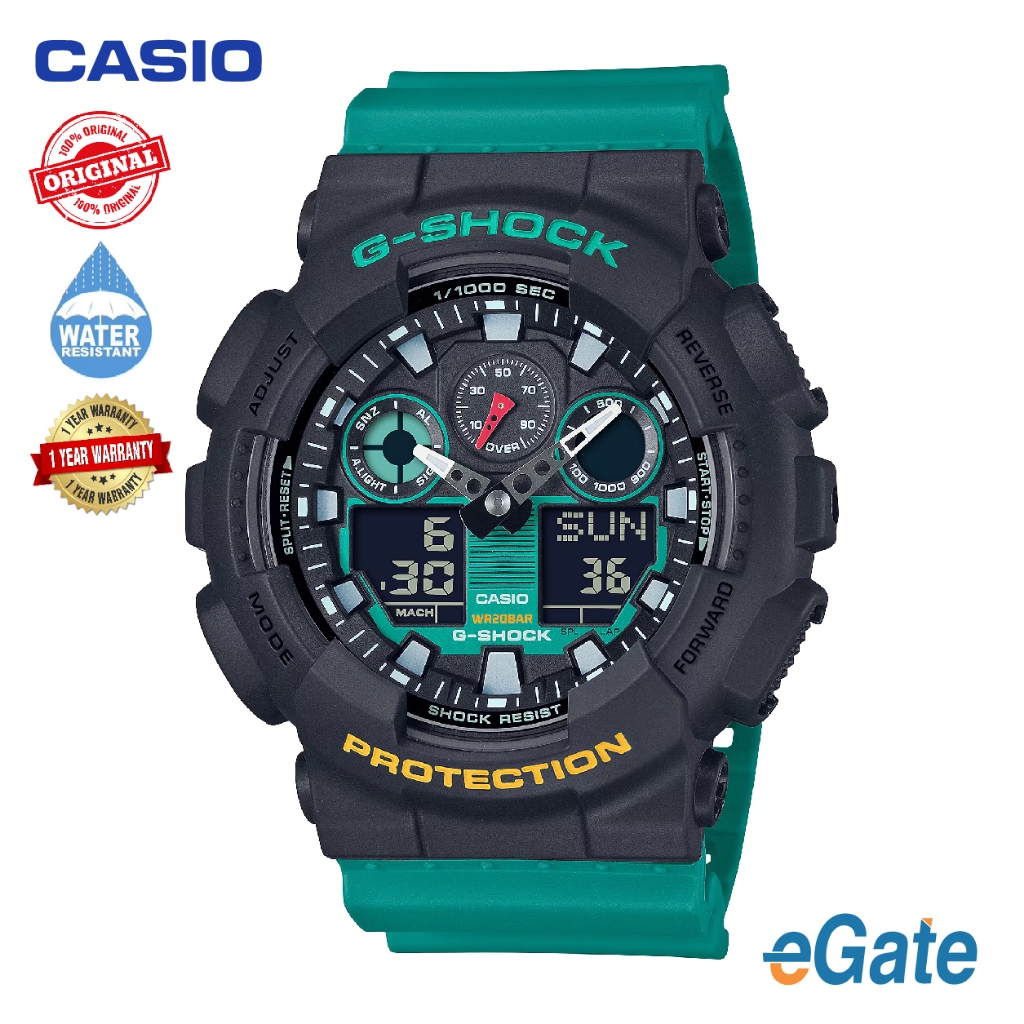 Casio G-Shock GA-100MT-1A3 Mix Tape Series Retro Style Digital Watch ...
