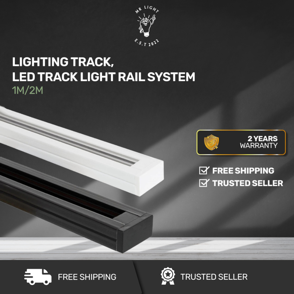 Lighting Track, LED Track Light Rail System, 1M/2M | Shopee Malaysia