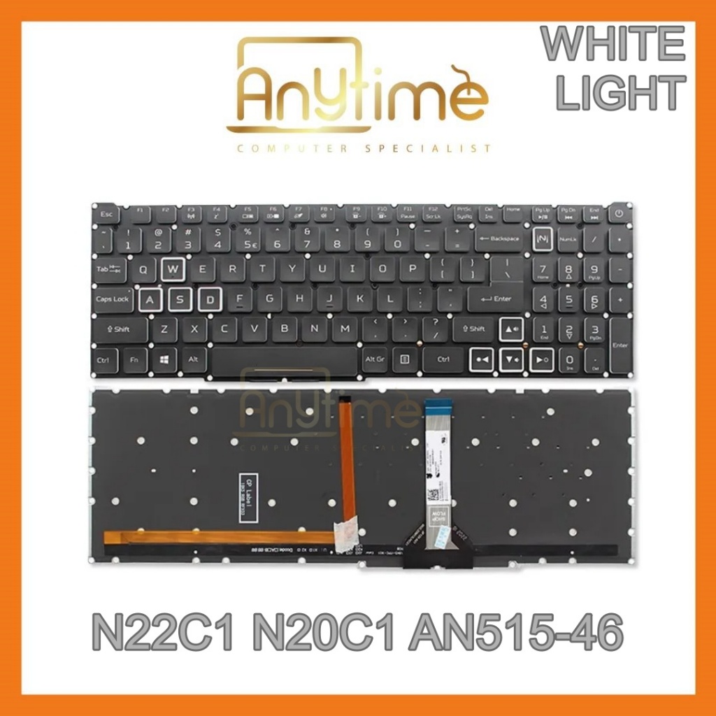 Laptop Keyboard For Acer Nitro 5 N22C1 N20C1 AN515-46 AN515-56 AN515-57 ...