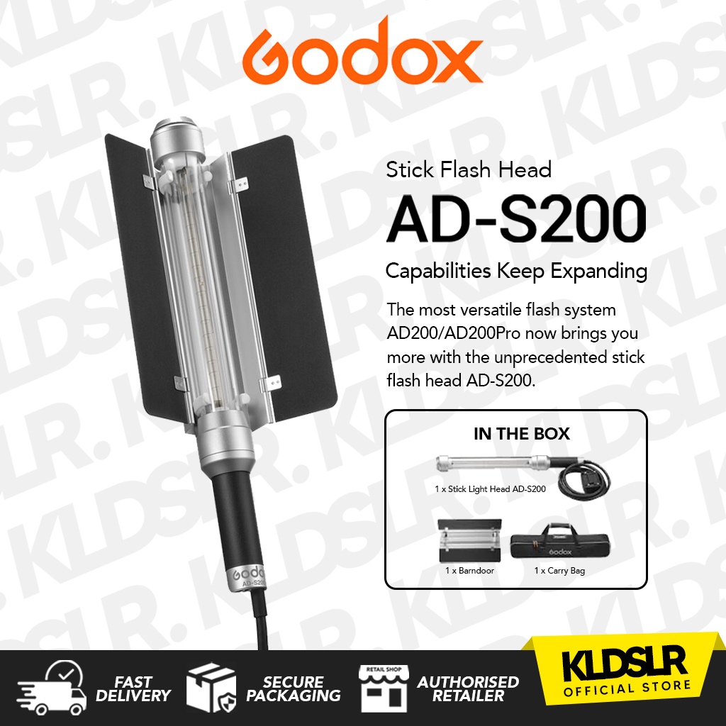 Godox AD-S200 Stick Flash Head for AD200/AD200Pro | Shopee Malaysia