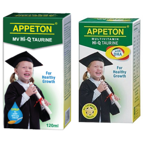 APPETON MULTIVITAMIN HI-Q TAURINE WITH DHA TABLET & SYRUP | Shopee Malaysia
