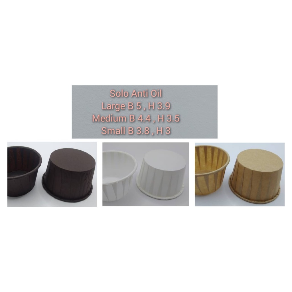 Solo Anti-OIl Cup S/M/L 100pc/roll | Shopee Malaysia