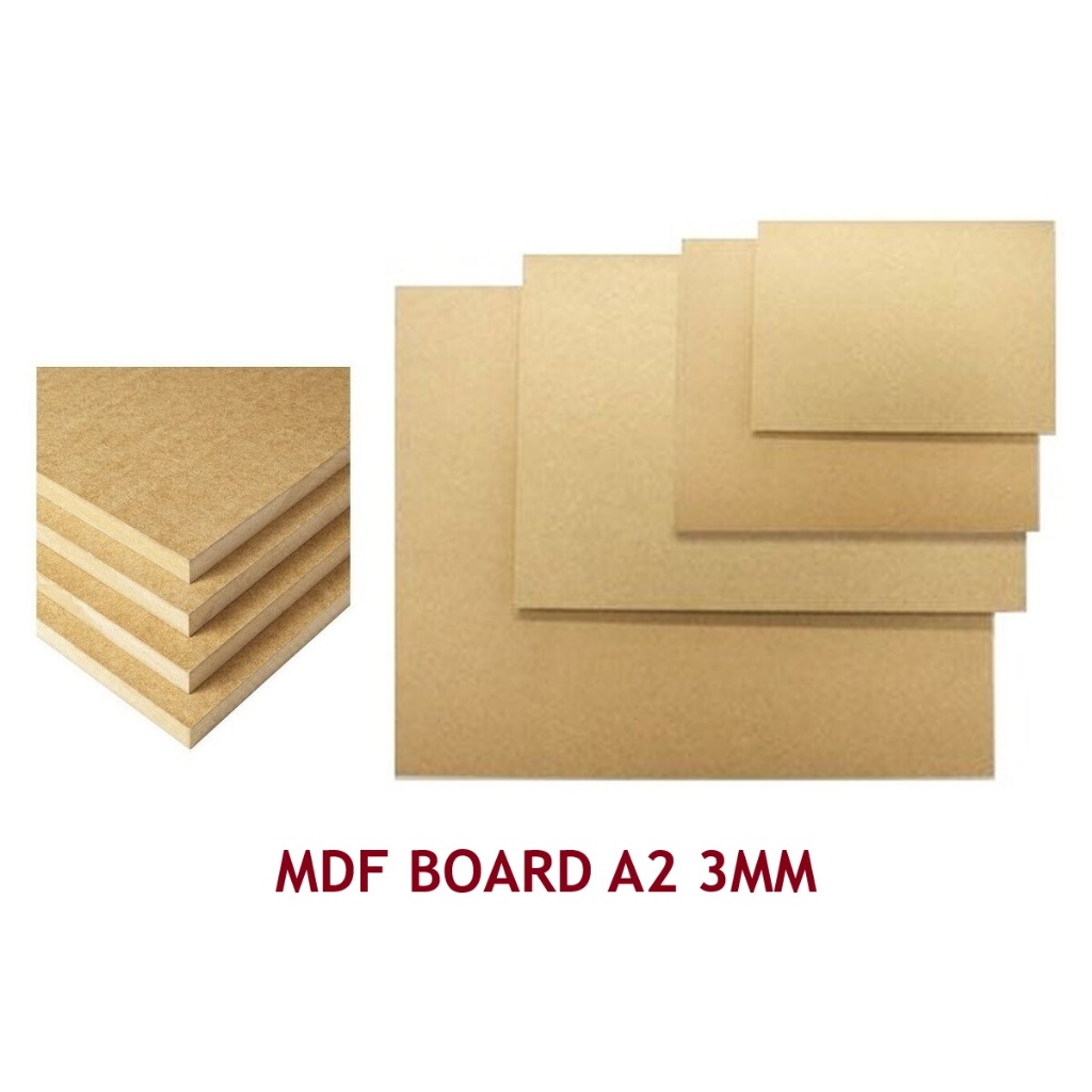 MDF BOARD 3MM (AVAILABLE IN A4 | A3 | A2) | Shopee Malaysia
