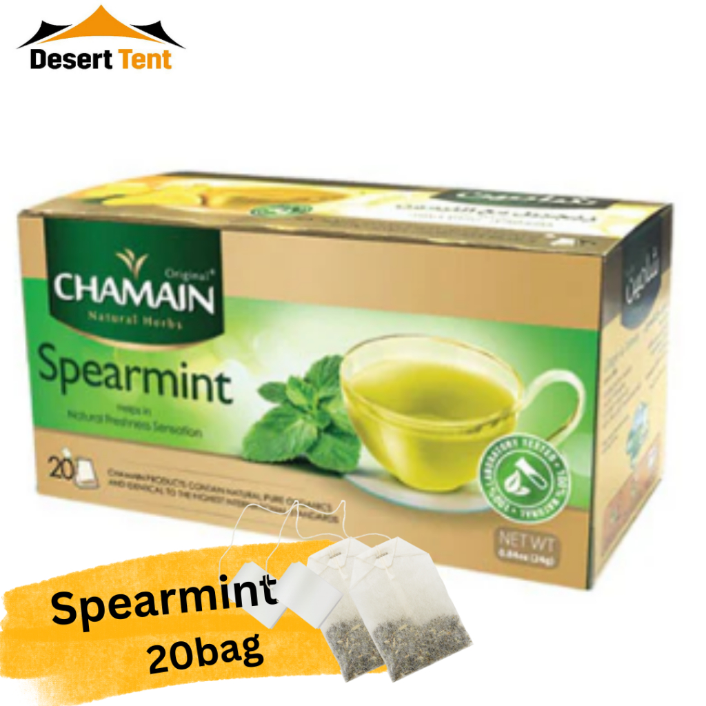 Chamain Natural Herbs - Spearmint /Green tea with mint/Chamomile/Green ...