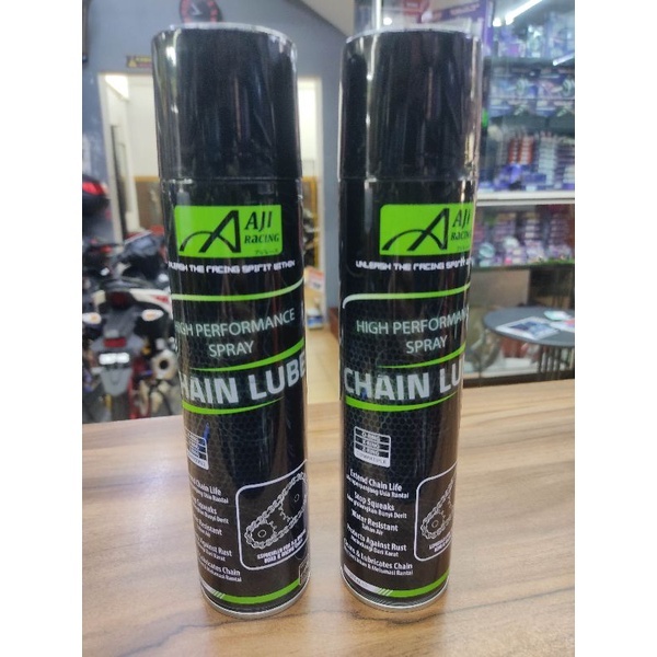 AJI RACING Chain Lube Spray 330ML Minyak Rantai Motor Kualiti Bagus ...