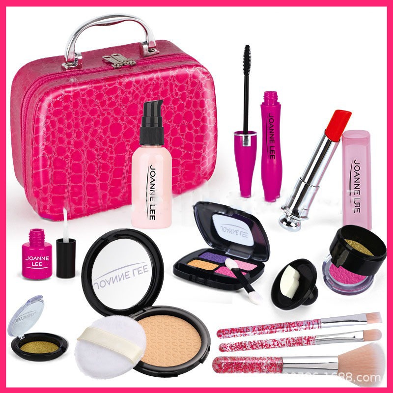 Kids Pretend Play Makeup Cosmetic Kit with Cute Case Make Up Girl Toy ...