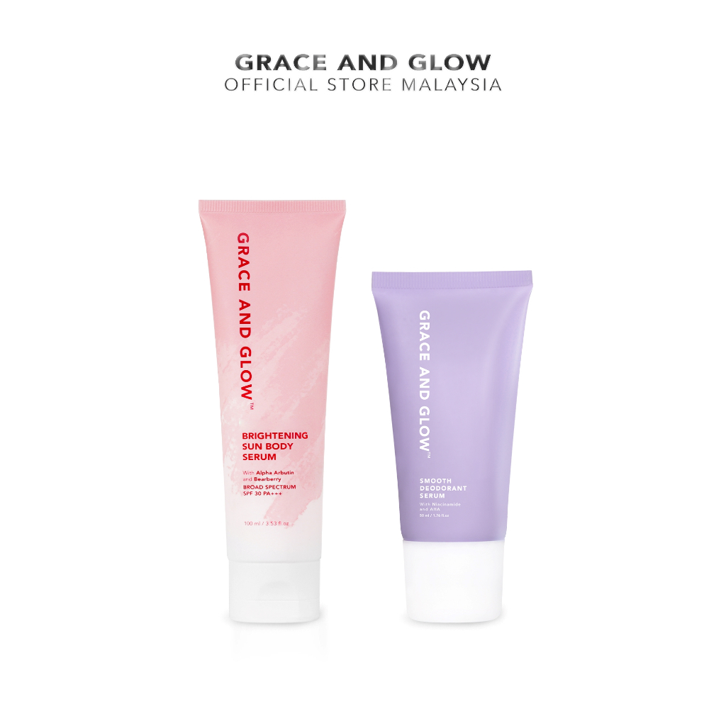 Grace and Glow New Bundle 2in1 BO Smooth Deodorant Serum + Brightening ...