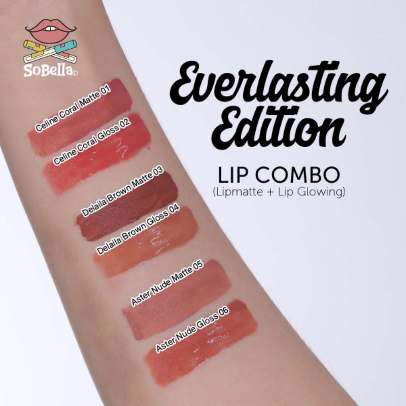 NEW RELEASED!!! Sobella Lip Combo Lipmatte+Lipgloss Hydrating Lips ...