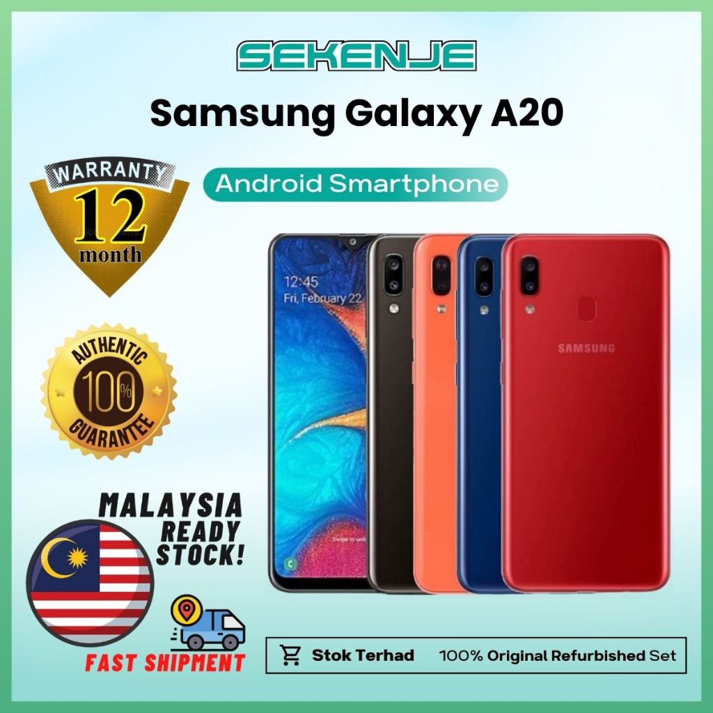 Samsung Galaxy A20 32GB + 3GB RAM 100% Original Secondhand Used ...