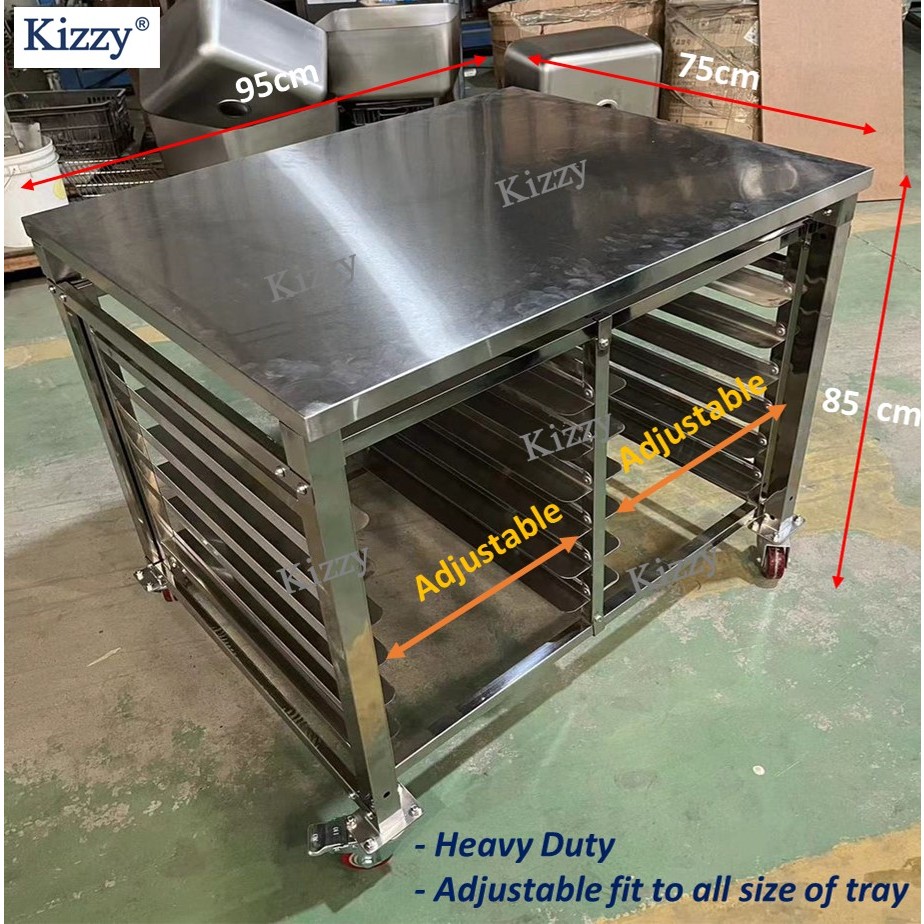 Kizzy Heavy Duty Stainless Steel 12 Tray Adjustable Commercial Oven ...