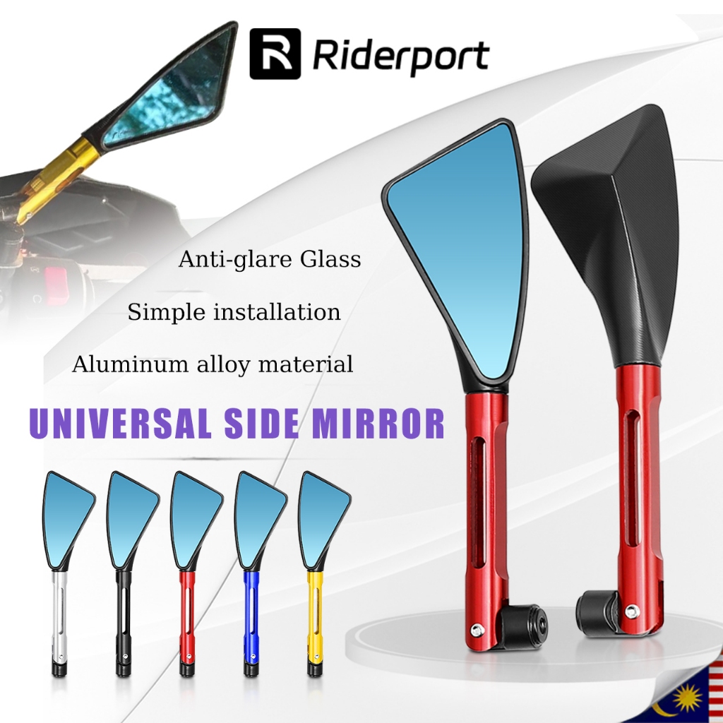 Motorcycle Mirror Cermin Sisi Alloy CNC Side Mirror Rear View Mirror ...