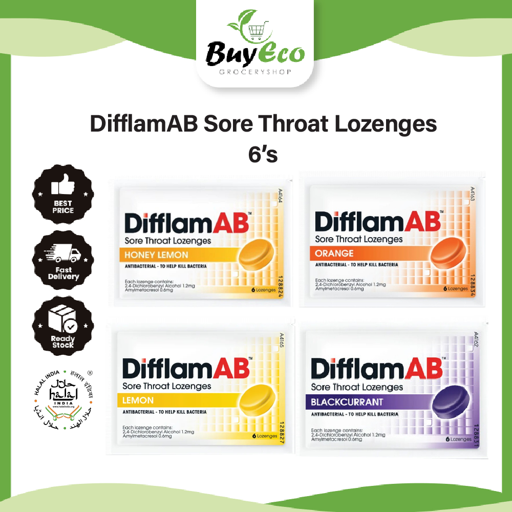 [SPECIAL OFFER] Difflam AB Sore Throat Lozenges 6's | Shopee Malaysia
