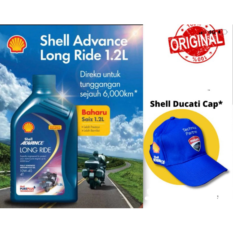 SHELL ADVANCE LONG RIDE 1.2L 10W40 FULLY SYNTHETIC HONDA RS RSX ...