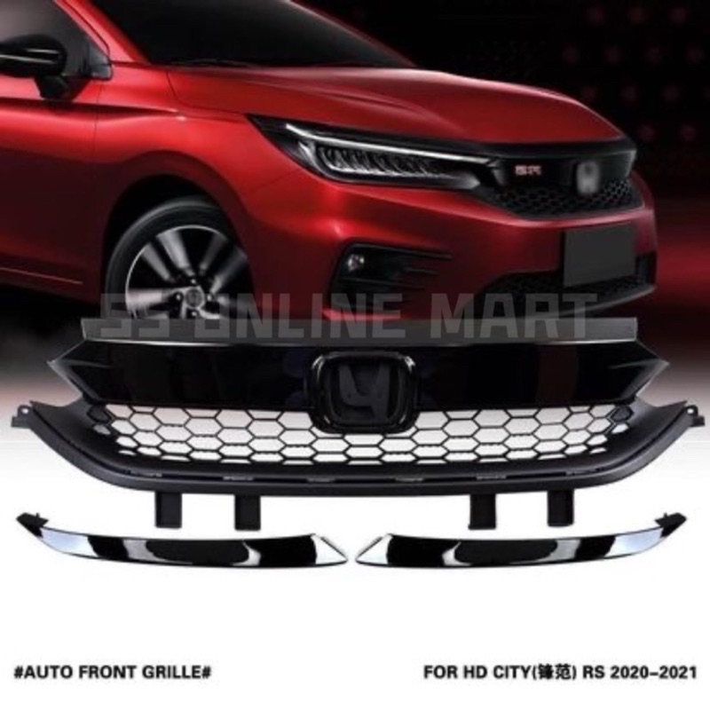 Honda City Sedan and hatchback 2020-2023 gn2 RS Front Grill with eyelips City accessories City ...