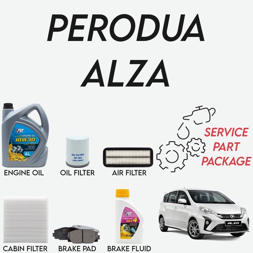 PST Service Part Package for Perodua Alza (1st Gen) 1.5 | 10W30 Mineral | Shopee Malaysia
